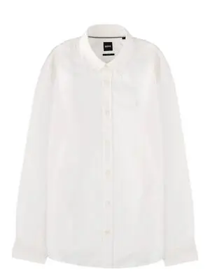 BOSS Shirt With Logo - White