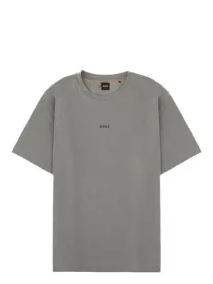 BOSS T Shirt With Logo - Green