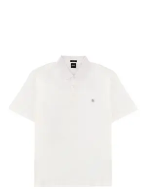 BOSS Polo With Logo - White