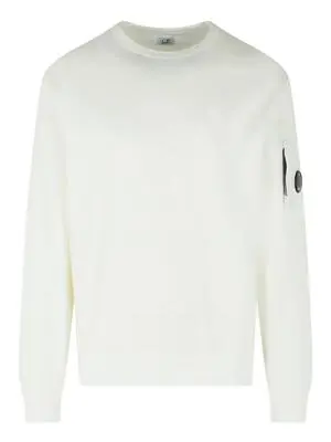 C.P. COMPANY Cotton Sweater - White
