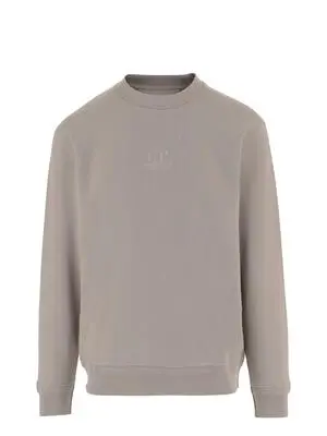 C.P. COMPANY Cotton Sweatshirt With Logo - Grey