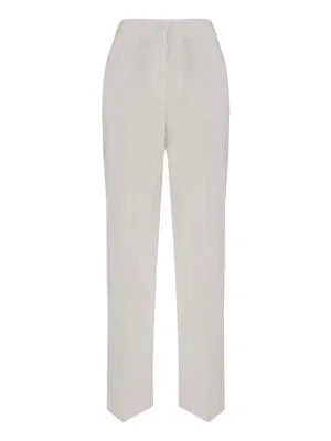 QL2 DONNA Stretch Cotton Trousers - White