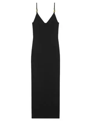 Versace Knitted Midi Dress - Black