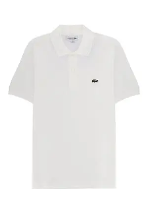 Lacoste Polo With Logo - White