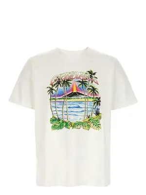Casablanca Volcano' T Shirt - White