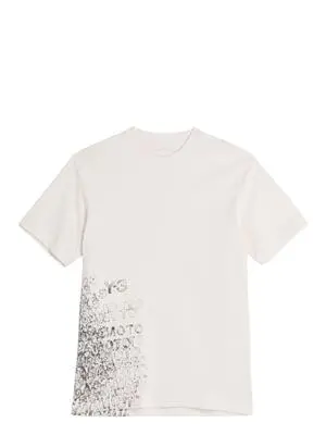 Y3 Cotton T Shirt With Print - White
