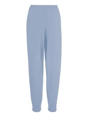 ALLUDE Wool And Cashmere Pants - Light Blue