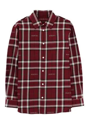 Gucci Shirt With Logo - Bordeaux
