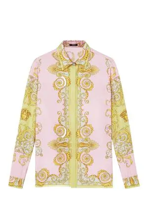 Versace Printed Silk Twill Shirt - Multicolor