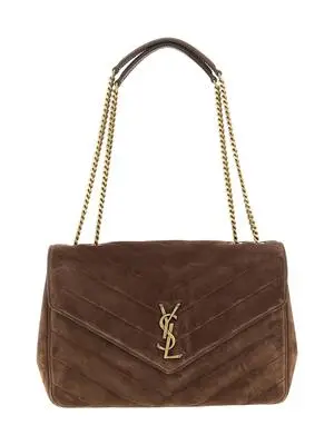 Saint Laurent Loulou Large Shoulder Bag - Brown