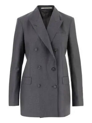 Tagliatore Double Breasted Wool Jacket - Grey