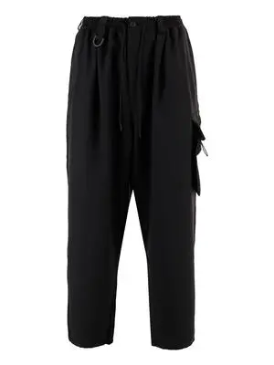 Y3 Cargo Pants With Logo - Black