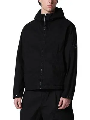 C.P. COMPANY Cotton Zip-up Jacket - Black