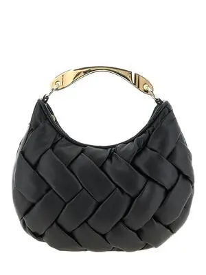 Twin-set Weaved Handbag - Black