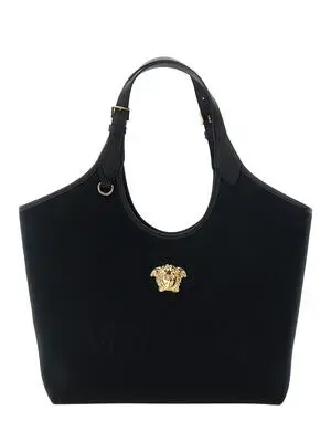 Versace La Medusa Shopping Bag - Black