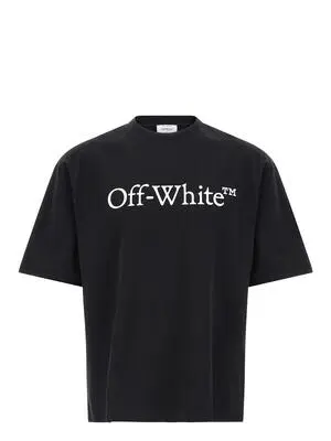 Off White Big Bookish Skate' T Shirt - White/black