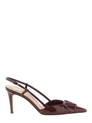 Valentino Garavani Vlogo Signature Slingbacks - Bordeaux