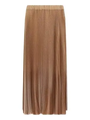Fabiana Filippi Pleated Midi Skirt - Beige