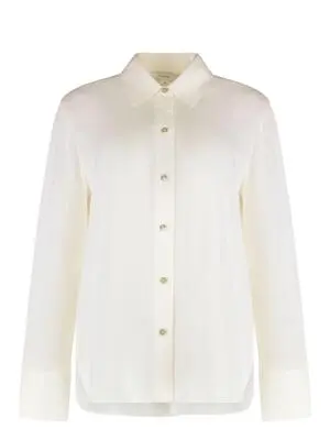 Vince Stretch Silk Shirt - White