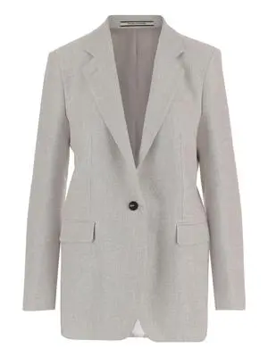 Tagliatore Viscose Blend Jacket - Light Grey