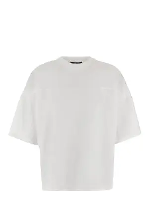 Jacquemus Cotton T Shirt With Back Logo - White