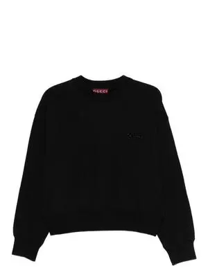 Gucci Cotton Crewneck Sweater - Black