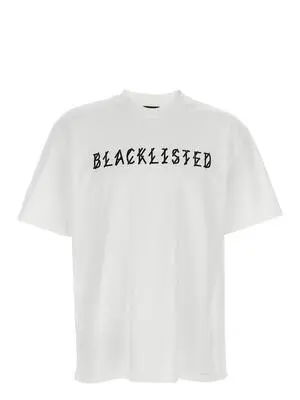44 LABEL Blacklisted' T Shirt - White/black