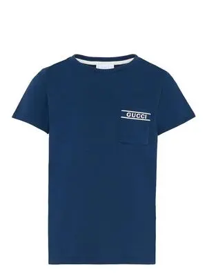 Gucci T-shirt With Logo - Blue