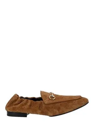 Gucci Gg Loafer With Clamp - Brown