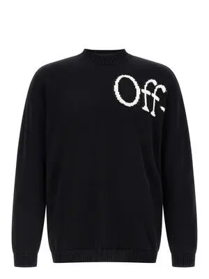 Off White Bookish Shared Sweater - White/black