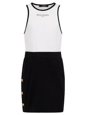 Balmain Dress With Logo - Multicolour