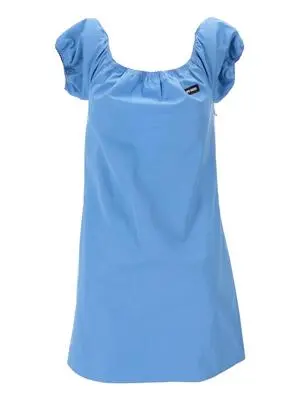 Miu Miu Abiti Popeline Dress - Azzurro