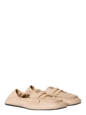 Miu Miu Nappa Aviator Moccasins - Corda