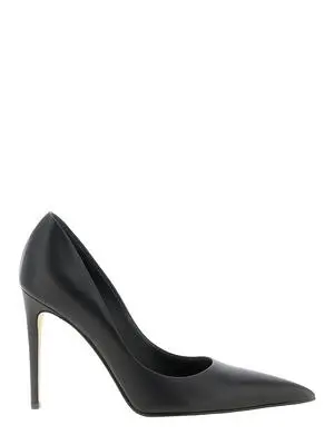 Alexander McQueen Leather Pointed Toe Pumps - Black
