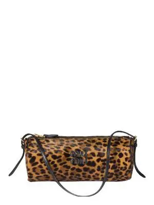 Miu Miu Animal Print Cavallino Bag - Miele