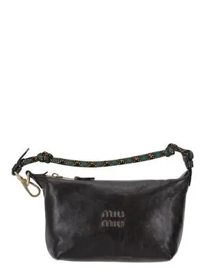 Miu Miu Nappa Bag - Caffe'+verde