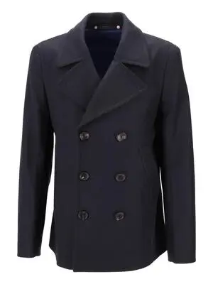 Paul Smith Tailored Wool-blend Coat - Very Dark Navy