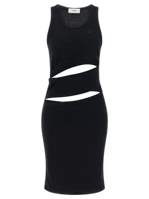 Coperni Spiral Mini Dress - Black
