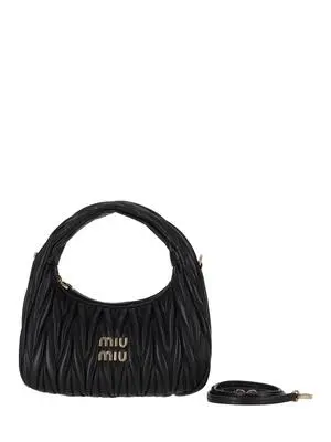 Miu Miu Matelassé Bag - Nero