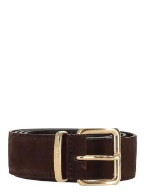 Miu Miu Suede Belt - Moro