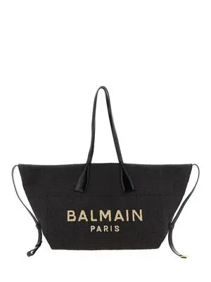 Balmain Track Shopping Bag - Black