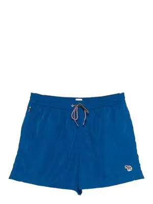Paul Smith Zebra Logo Swim Shorts - Blue
