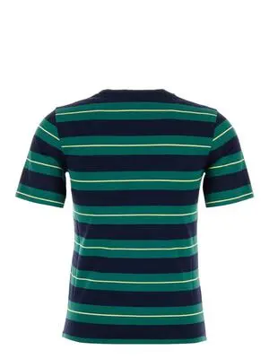Miu Miu Striped Jersey T-shirt - Biliardo+blu