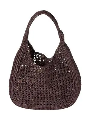 Miu Miu Crochet Tote With Pouch - Cacao+naturale