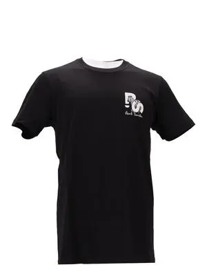 Paul Smith Slim Fit Ss T Shirt Ps Zebra - Black