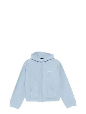 Balenciaga Cotton Hoodie - Clear Blue