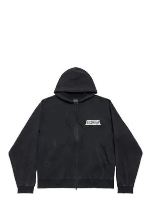 Balenciaga Masking Tape Hoodie - Black