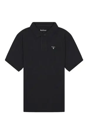 Barbour Polo With Logo - Black