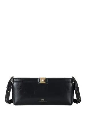 Elisabetta Franchi Naplak-effect Bag - Black