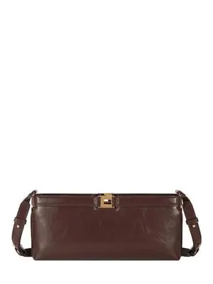 Elisabetta Franchi Naplak-effect Bag - Cioccolato